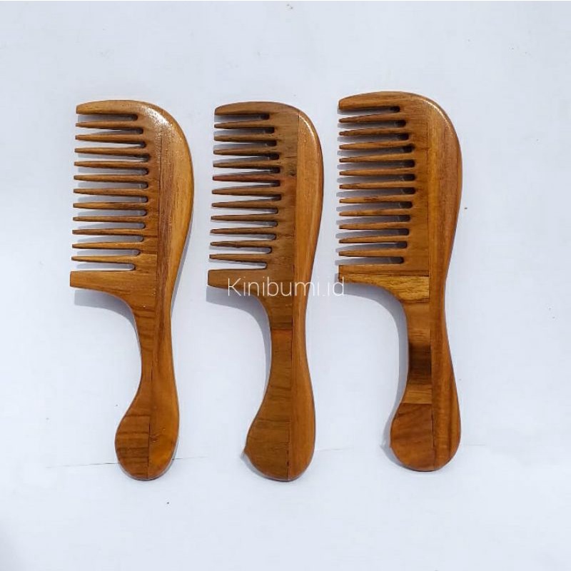 Jual Sisir Kayu Wood Comb Sisir Rambut Wanita Premium Local Product ...