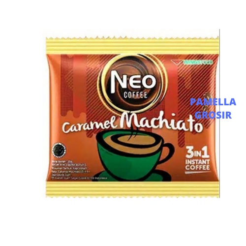 Jual KOPI NEO 3 IN 1 CARAMEL MACHIATO 1 RENTENG ISI 15 SACHET | Shopee ...