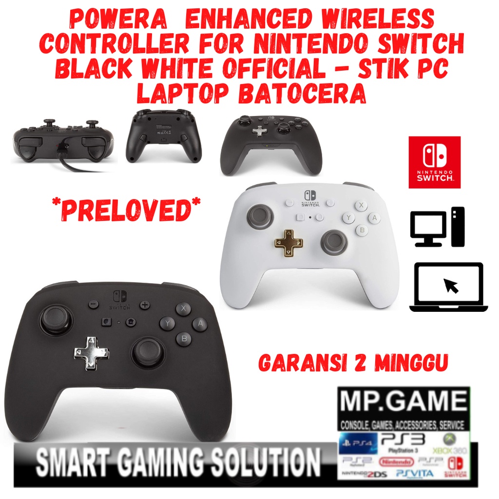 Jual PowerA Enhanced Wireless Controller for Nintendo Switch Black PC ...