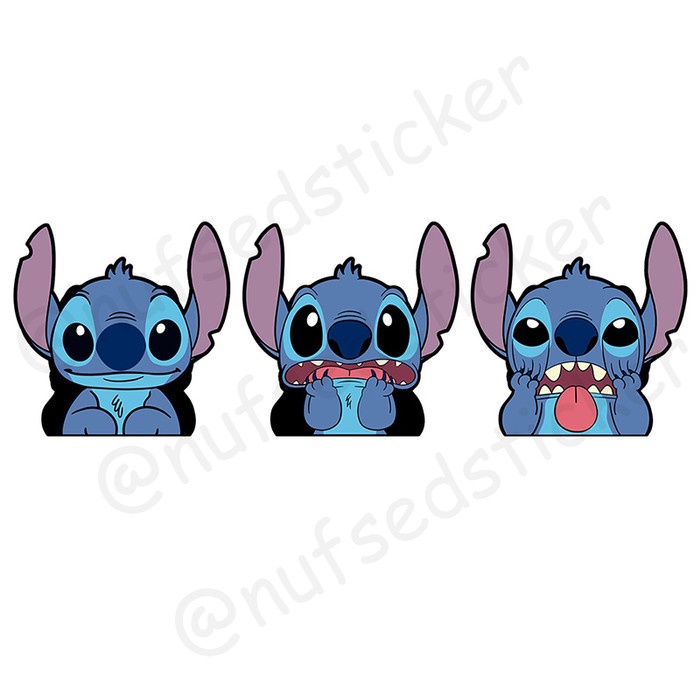 Jual 3D Sticker - Lilo & Stitch Surprised Mock | Shopee Indonesia
