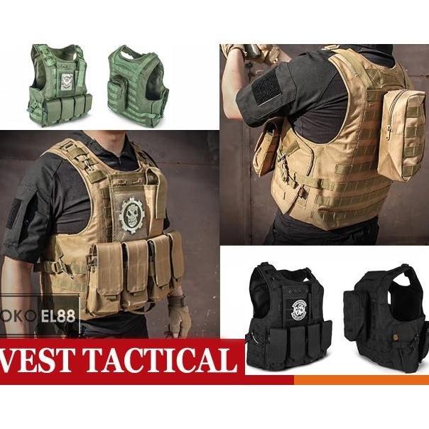 Jual Rompi Tactical Army Vest Body Protection Airsoft Army Termurah ...