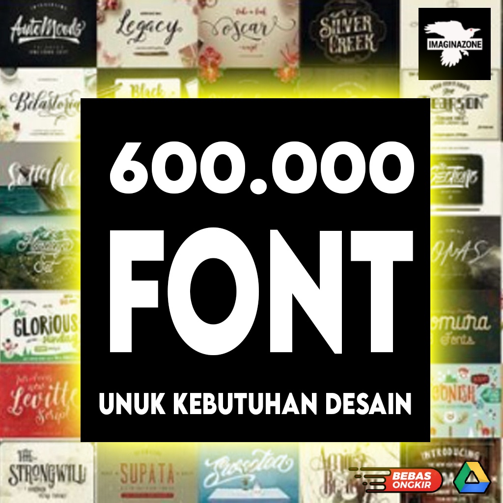 Jual Paket koleksi 600.000 Font Premium untuk berbagai kebutuhan ...