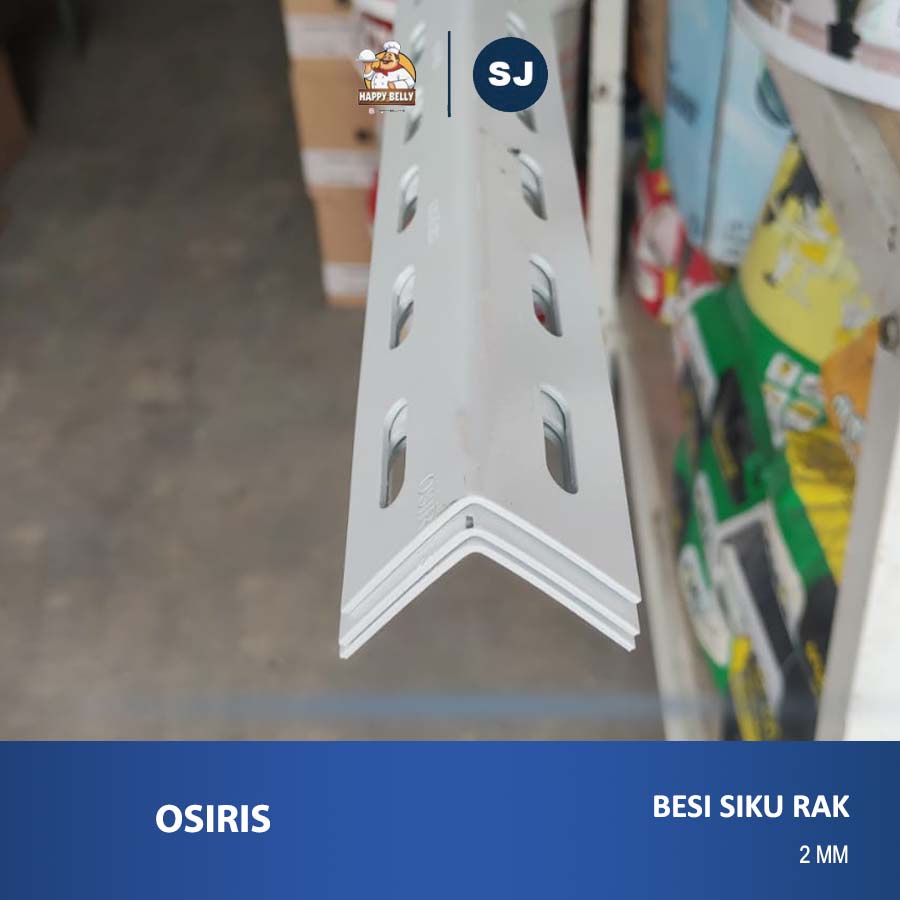 Jual Siku Rak Lubang Besi 3 Meter 40X40 mm Tebal 2 (mm) Panjang Putih ...