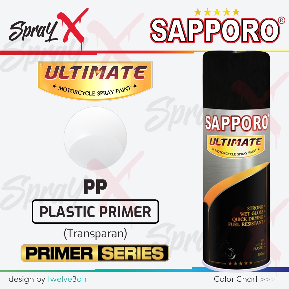 Jual SAPPORO ULTIMATE PLASTIC PRIMER PP 400ML / PLASTIK PRIMER | Shopee Indonesia