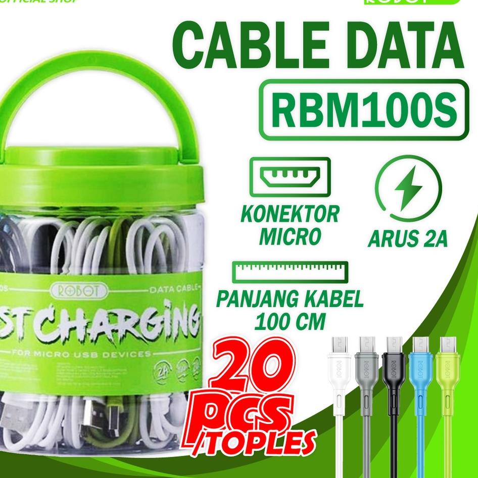 Jual New Sale KHANZAACC Kabel Data Robot Data Cable RBM100 Colorful (1 toples) | Shopee Indonesia
