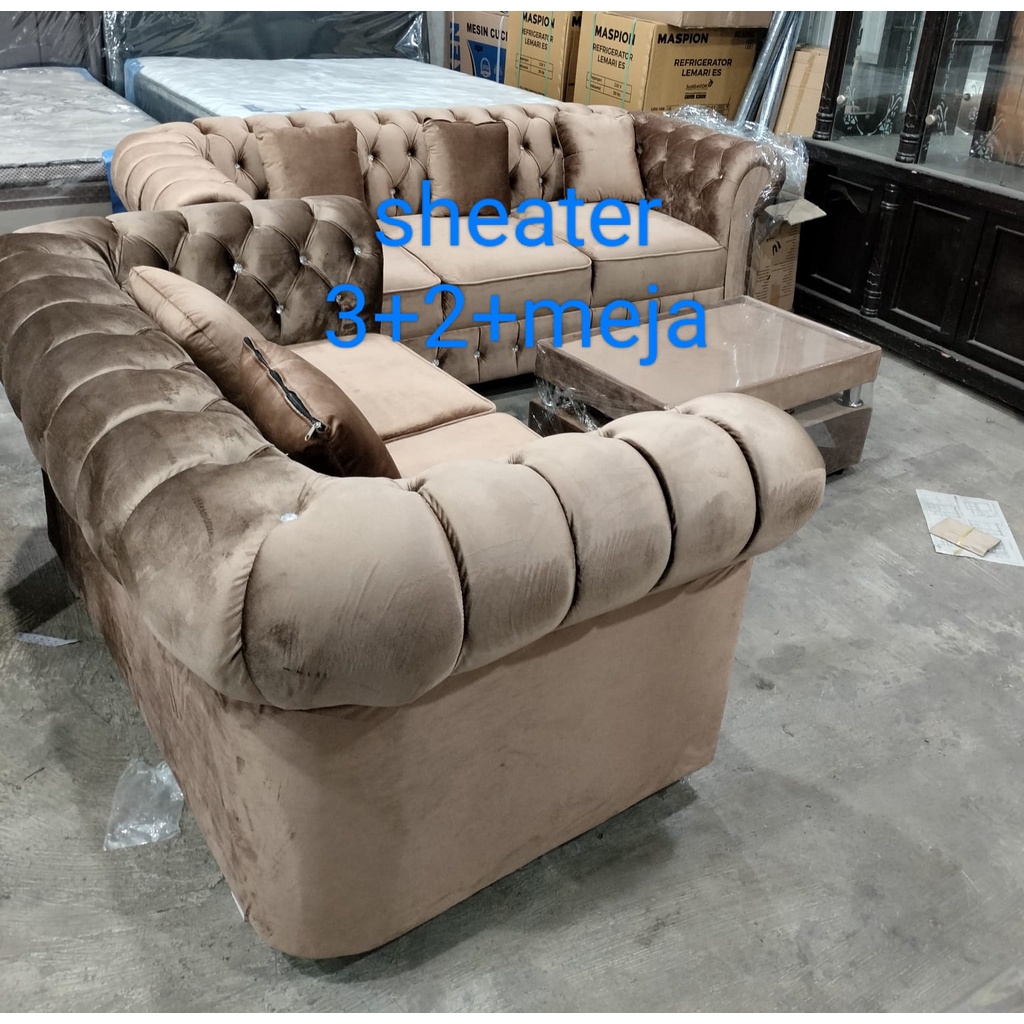 Jual SOFA CHESTERFIELD 211/ SOFA MINIMALIS 211/ SOFA 211 | Shopee Indonesia