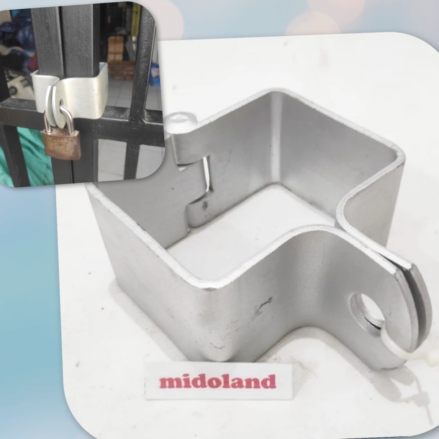 Jual clamp klem gembok pengaman tambahan pintu gerbang pagar rumah toko ...