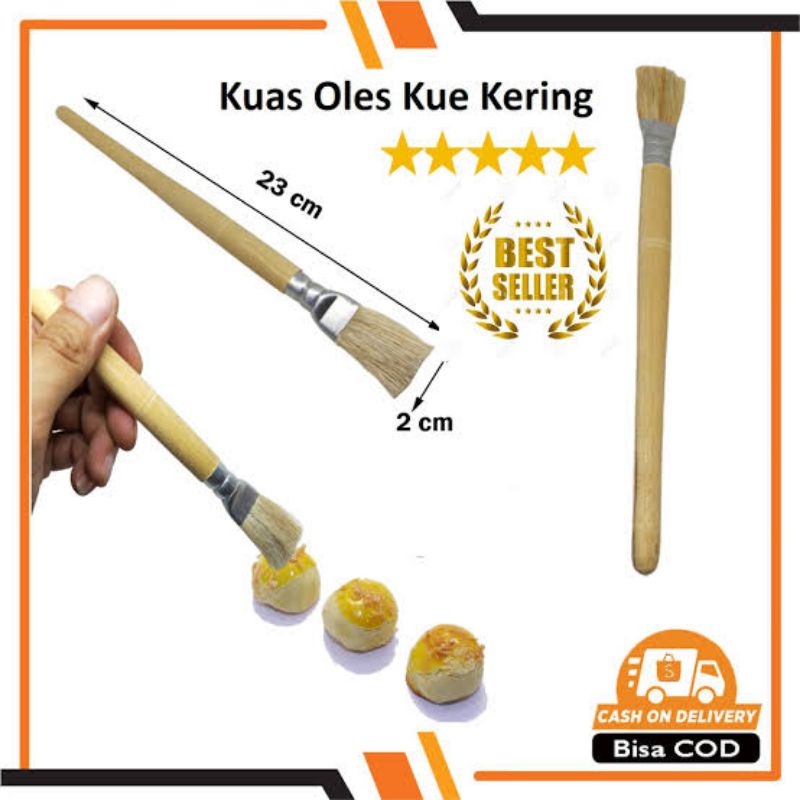 Jual Kuas Kue Nastar / Kuas Trendy Besar / Kuas Jagung / Kuas Kayu ...