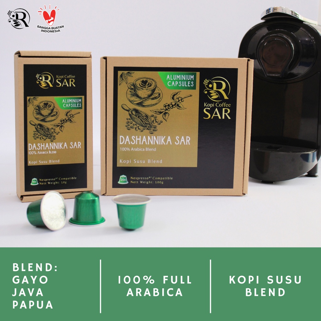 Jual Dashannika SAR - Full Arabica Blend Nespresso Compatible Coffee Capsules Kopi Coffee SAR ...