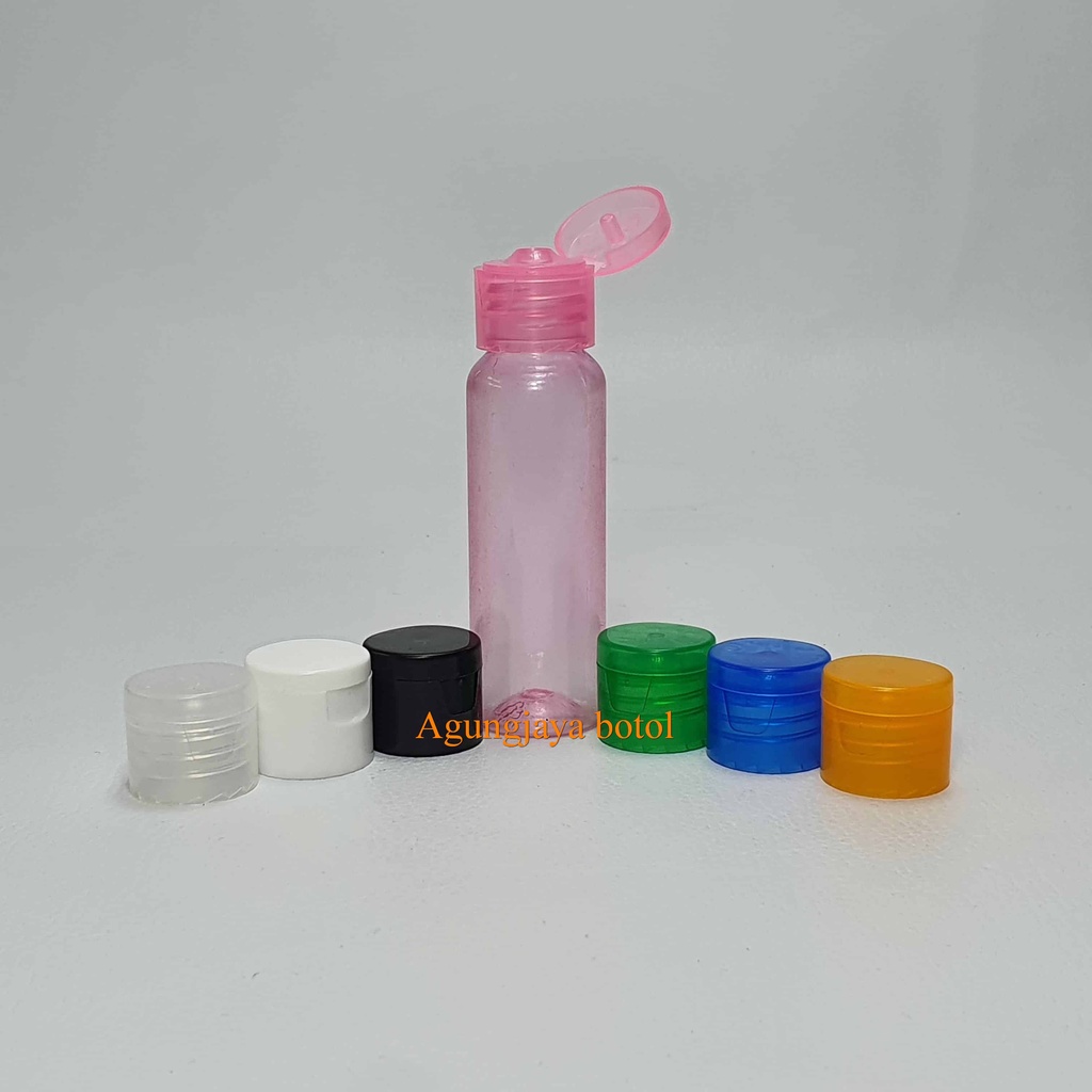 Jual Botol Pet 30 ml BR Pink Transparant Tutup Fliptop Neck 18 / Botol ...