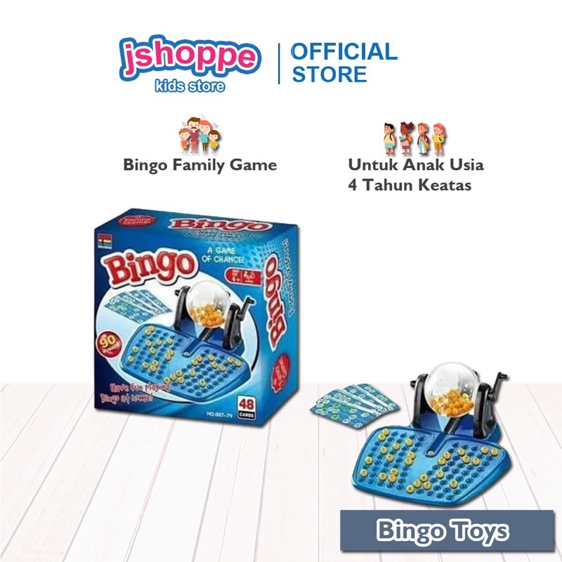 Jual JSHOPPE Bingo Toys Board Game Set Lengkap – 90 Chips, 48 Kartu ...