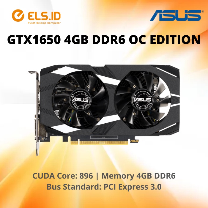 Jual VGA Asus Dual GeForce GTX1650 V2 OC Edition 4GB DDR6 | Shopee Indonesia