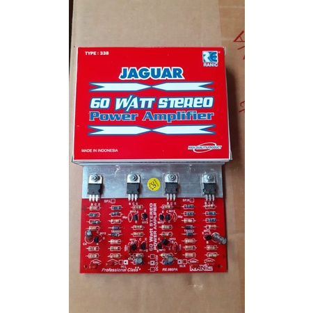 Jual power amplifier 60 watt stereo type 338 ampli kit audio harga ...