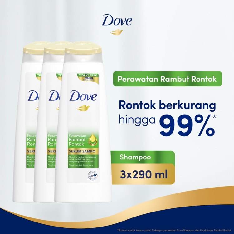 Jual DOVE SHAMPOO PERAWATAN RAMBUT RONTOK Anti Hair Fall Kurangi Rontok ...