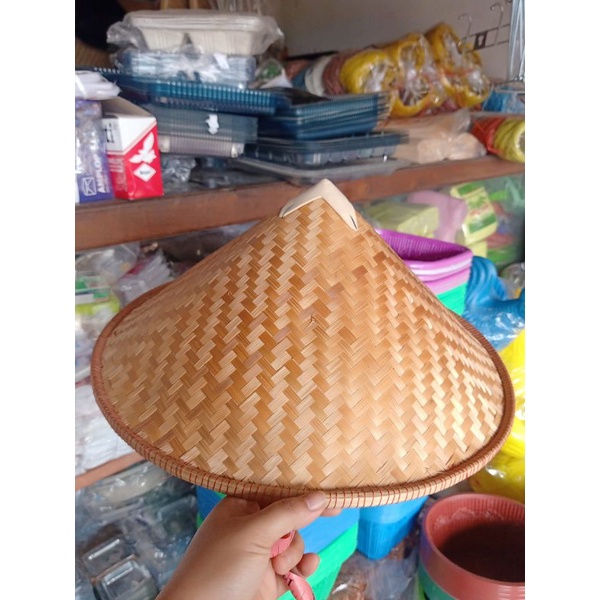 Jual Caping Bambu Preci Topi Petani Tudung Bambu | Shopee Indonesia