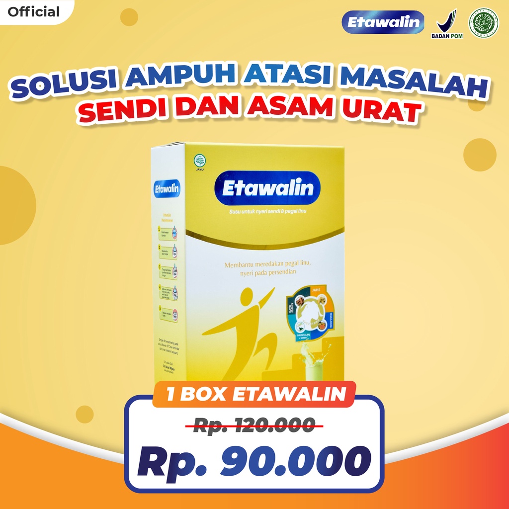 Jual Etawalin Susu Etawa Herbal Nyeri Sendi Official 1 Box | Shopee ...