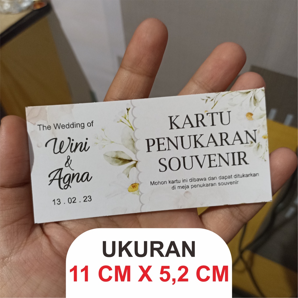 Jual Kupon Souvenir | Kartu Penukaran Souvenir 006C | Shopee Indonesia