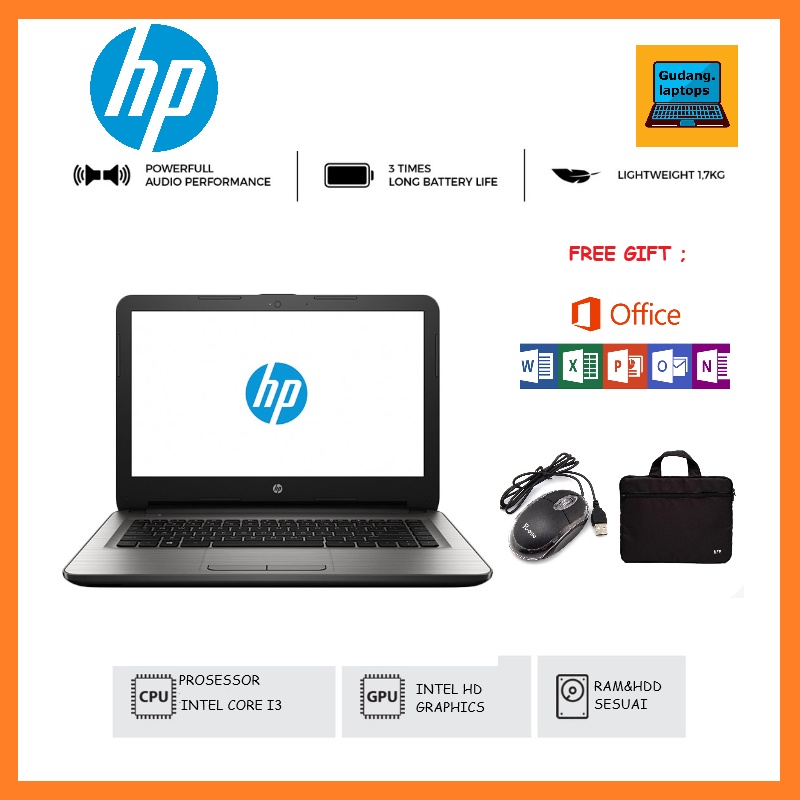 Jual Laptop Hp 14 Intel Core i3 Ram 8gb SSD 512gb Windows 10 | Shopee ...