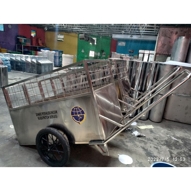 Jual GEROBAG SAMPAH STAINLESS 160x80x100 | Shopee Indonesia