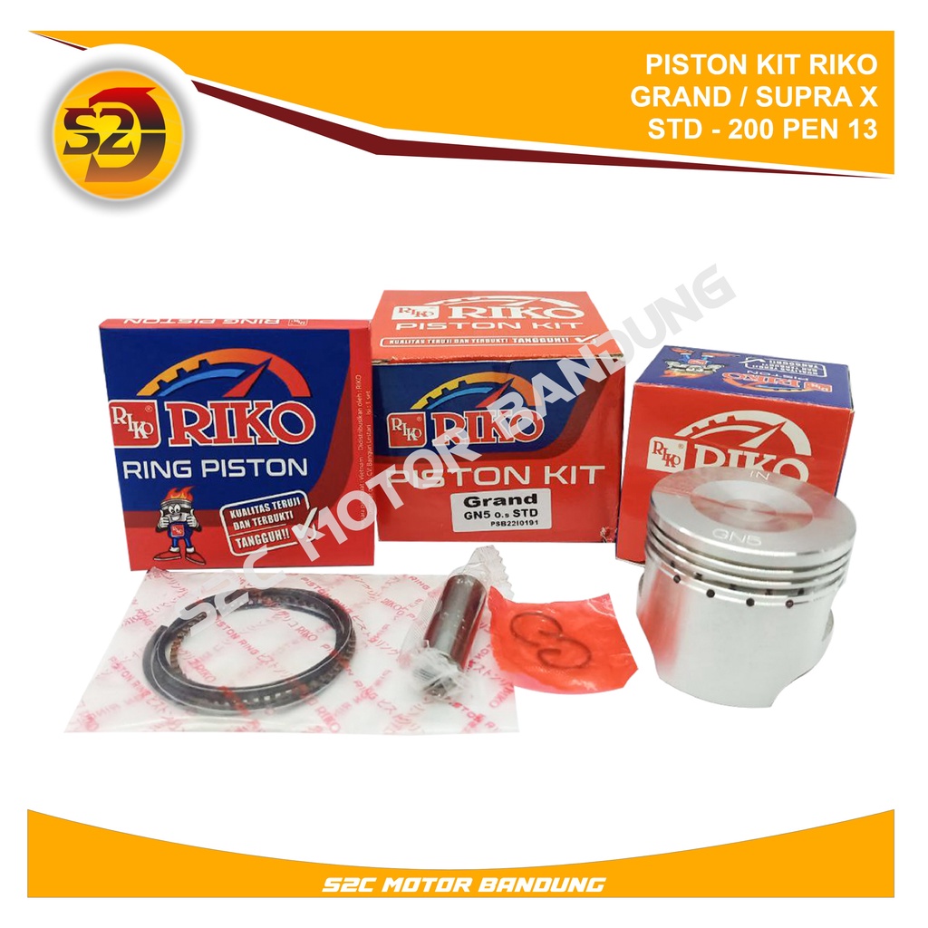 Jual PISTON KIT GRAND SUPRA X LEGENDA SUPRA FIT RIKO ORIGINAL PEN 13 ...