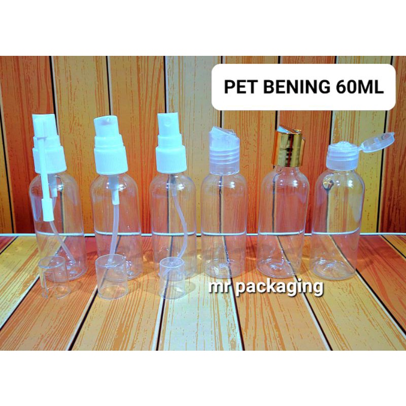 Jual Botol Plastik 60ml Bening isi ulang | Botol PET 500 ml reffil ...