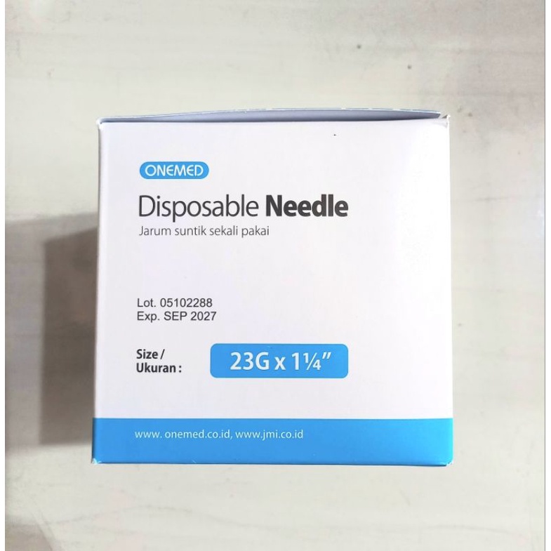 Jual Needle Onemed isi 100pcs 18G 22G 23G 24G 25G 26G 27G 30G Needle Onemed 24G | Shopee Indonesia