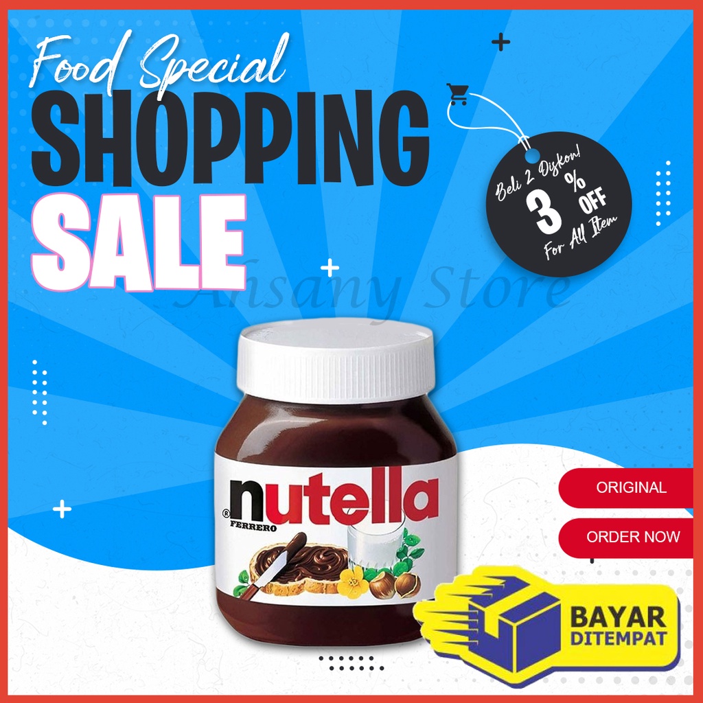 Jual Selai Roti Coklat Toping Cokelat Topping Kue Nutella Hazelnut ...