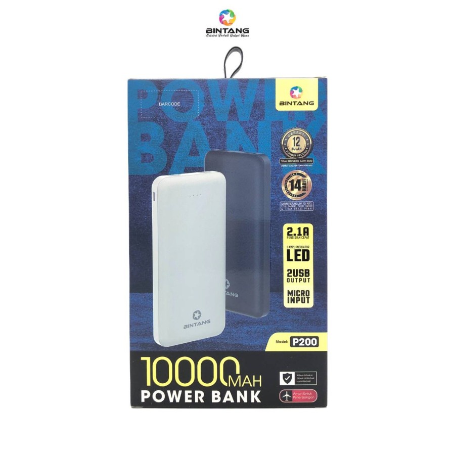 Jual POWER BANK BT P200 2 SLOT 10000 MAH | Shopee Indonesia