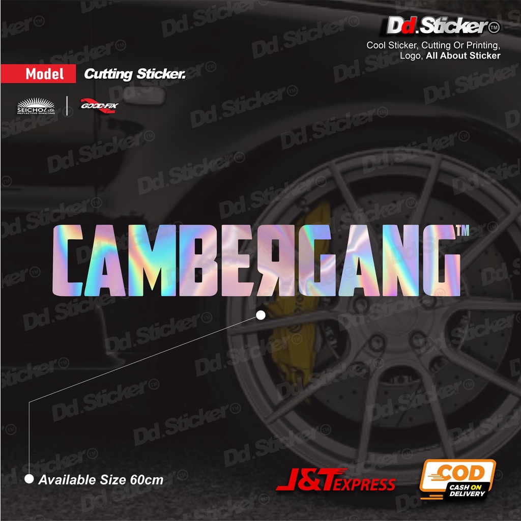 Jual Sticker CAMBERGANG, untuk kaca depan (Cutting Sticker) | Shopee ...