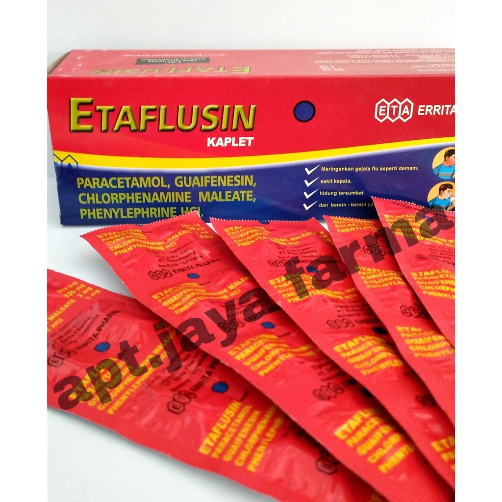Jual ETAFLUSIN OBAT BATUK PILEK DEMAM (HARGA/STRIP=10 TABLET) | Shopee ...