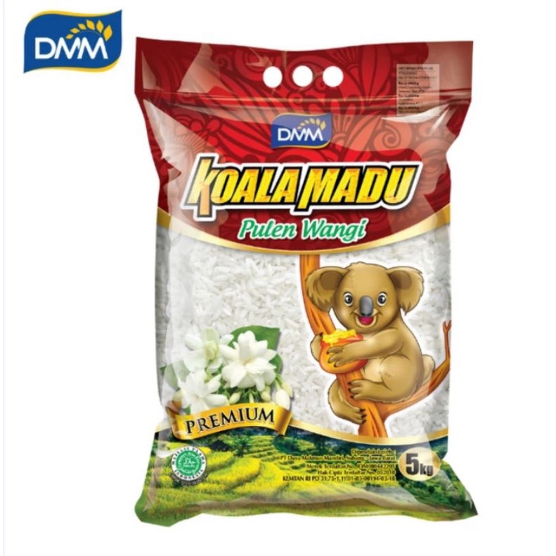 Jual HALAL Beras Koala Madu Pulen Wangi 5 kg | Shopee Indonesia