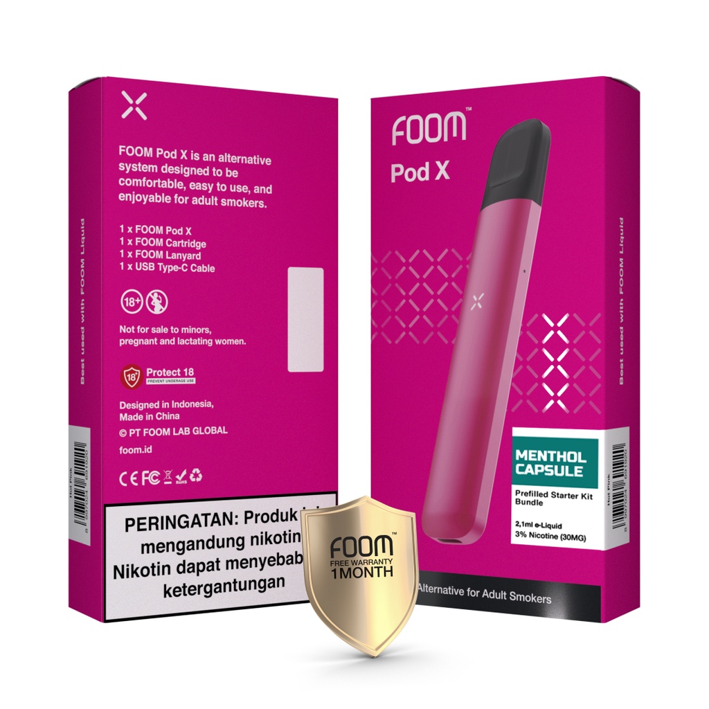 Jual FOOM POD X - Hot Pink | Shopee Indonesia