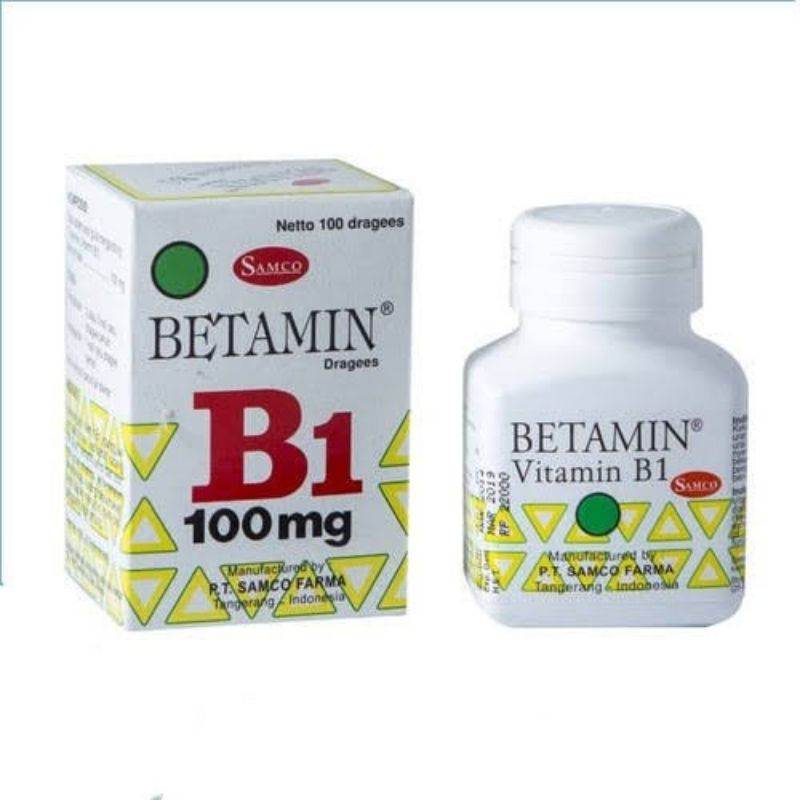 Jual Betamin (Samco) Vitamin B1 isi 100 Tablet | Kemasan Sashet dan ...