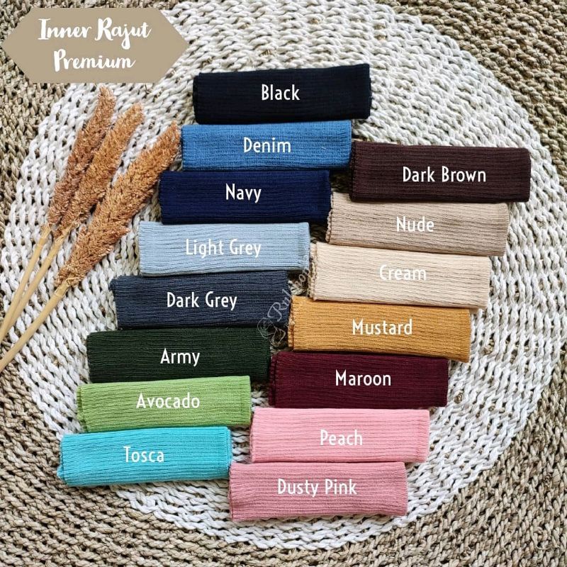 Jual Inner Rajut Premium 1 Warna | Shopee Indonesia