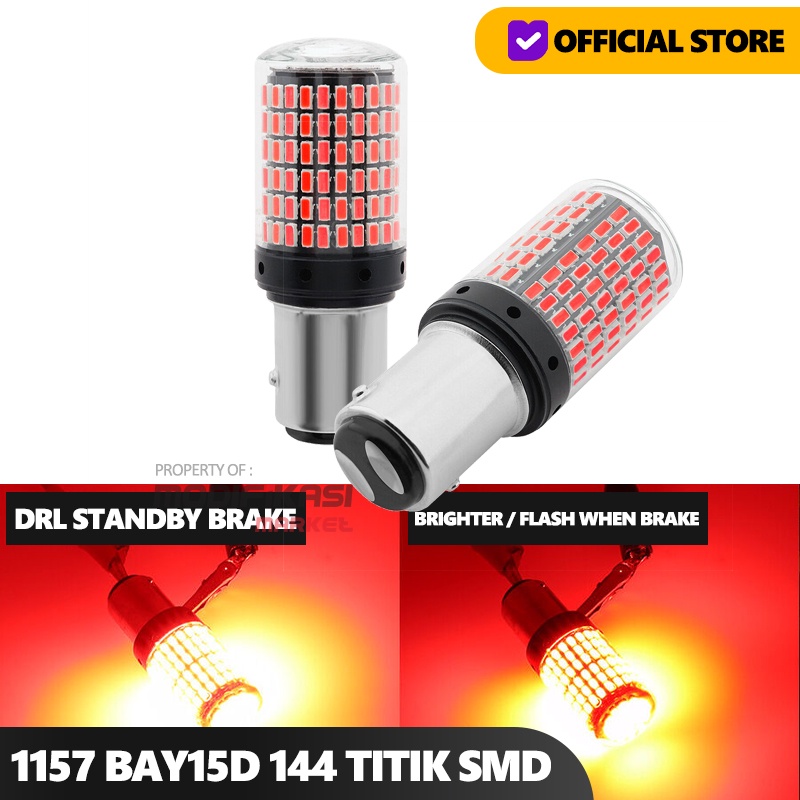 Jual LAMPU LED 144 TITIK SMD MATA SOCKET 1157 BAY15D LAMPU REM KEDIP DC 12V | Shopee Indonesia