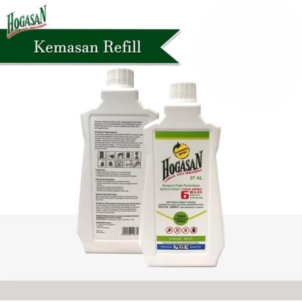 Jual Hogasan Cairan Anti Serangga Refill 500ml Pest Control Bugs Spray ...