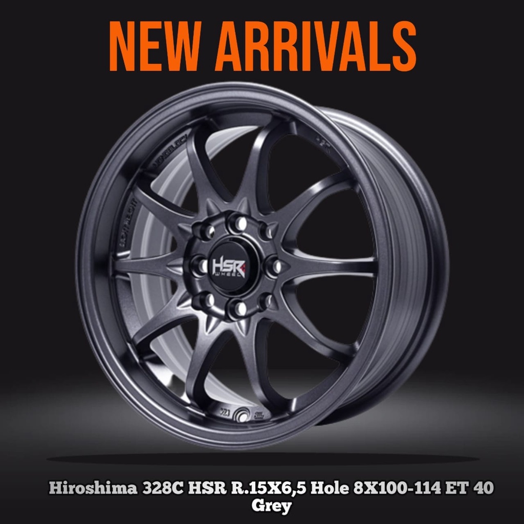 Jual VELG MOBIL RACING JDM RACING MODEL HIROSHIMA HSR R15 PCD 4X100 4X114,3 GUN METAL | Shopee ...