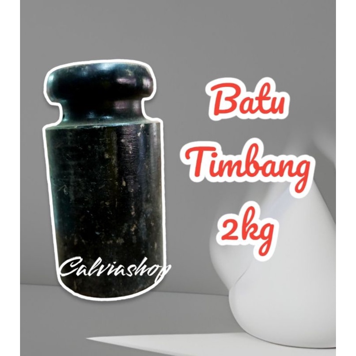 Jual batu timbangan dua kilo / anak timbang 2 kilogram | Shopee Indonesia