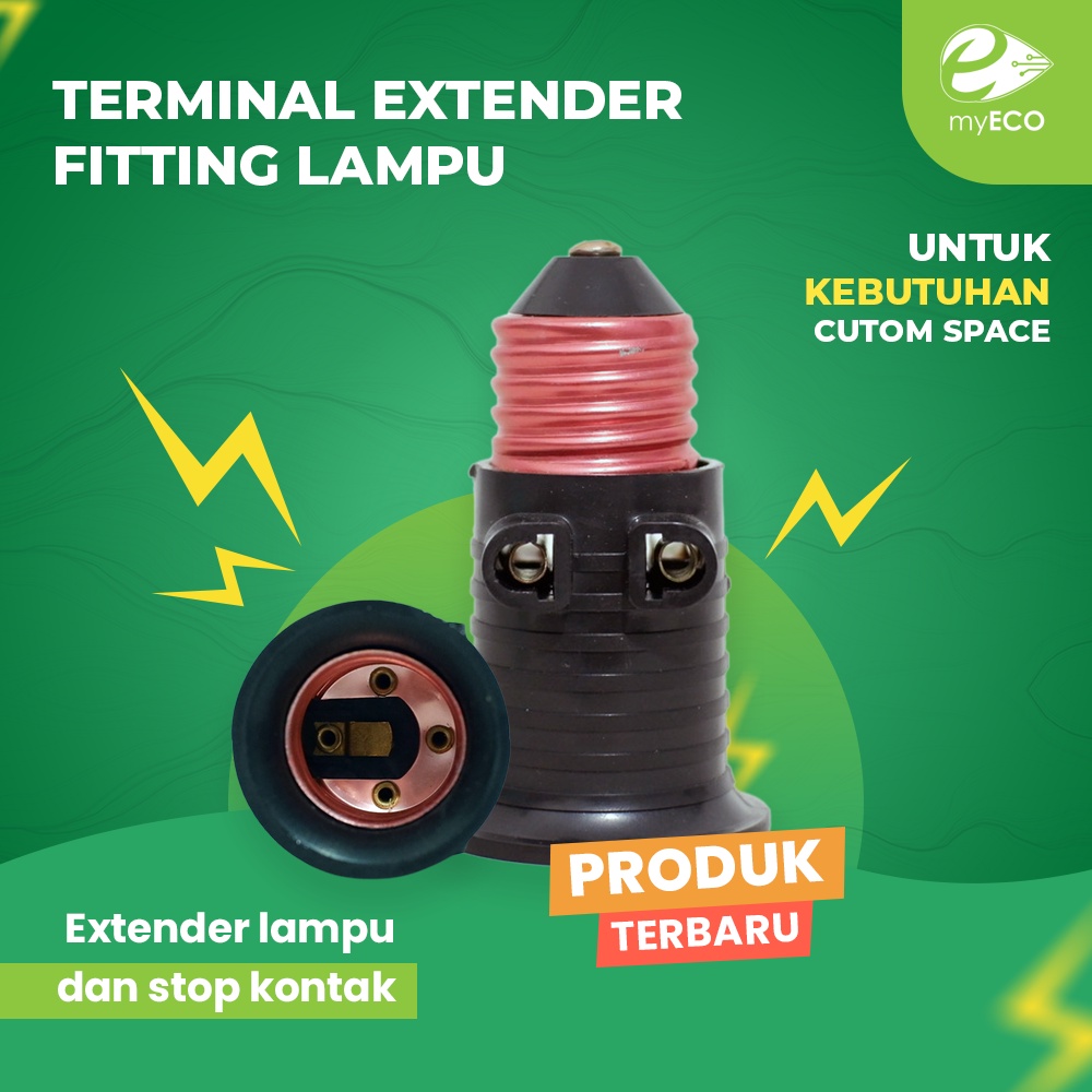 Jual Fitting Lampu Kombinasi 2 Stopkontak Colokan Sambungan Arus ...