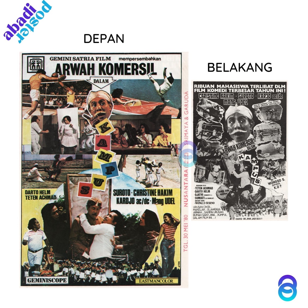 Jual poster film kampus komersil - poster christine hakim | Shopee ...