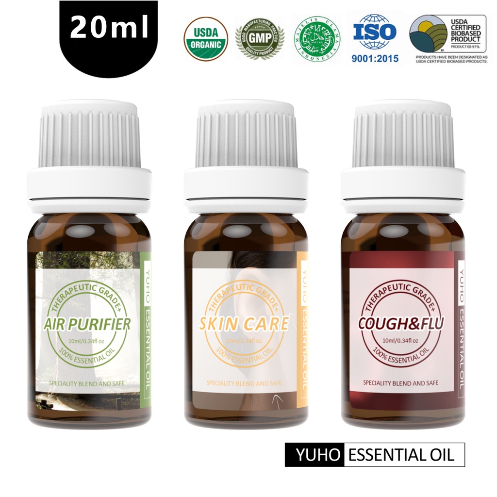 Jual 20ML ESSENTIAL OIL HUMIDIFIER & DIFFUSER OIL WATER BASED ...