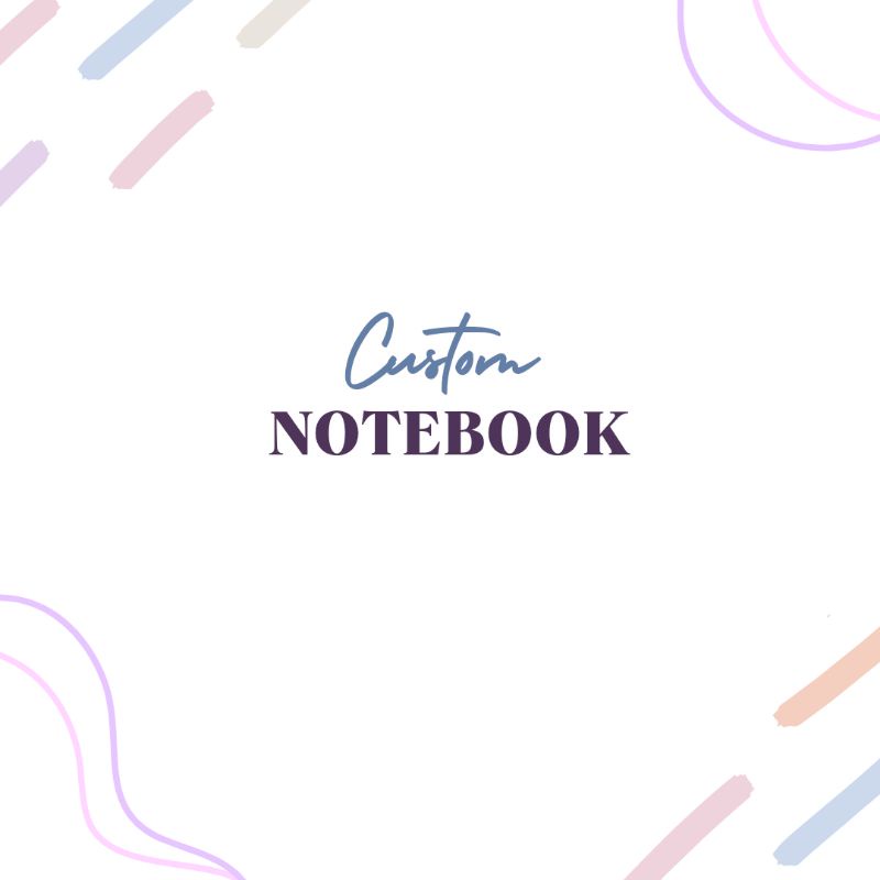 Jual Custom Notebook A5 isi 100 halaman / Jurnal/ Buku Catatan/ Line ...
