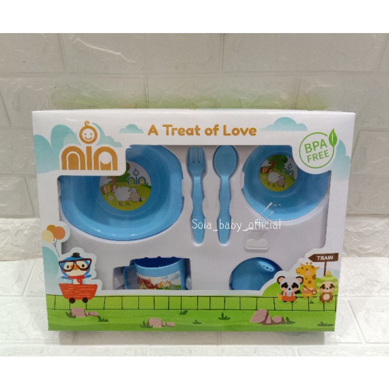 Jual Nia Feeding Set Perlengkapan Makan Bayi Set/Tempat Makan Bayi Set ...