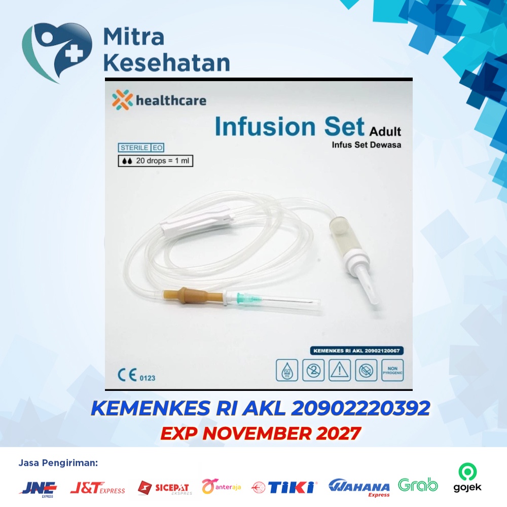 Jual Infuset Dewasa Onemed /Infus set Dewasa Harga box isi 50 | Shopee ...