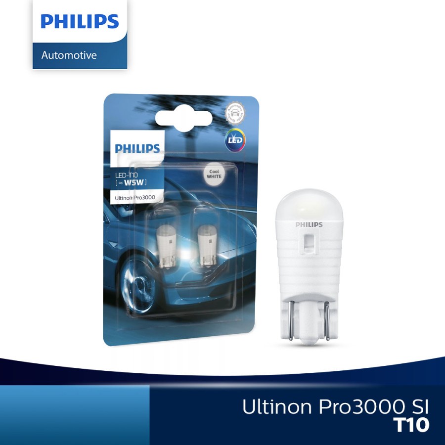 Jual LAMPU LED T10 SENJA SEIN PLAT Philips Led Ultinon Pro3000 T10 (W5W ...