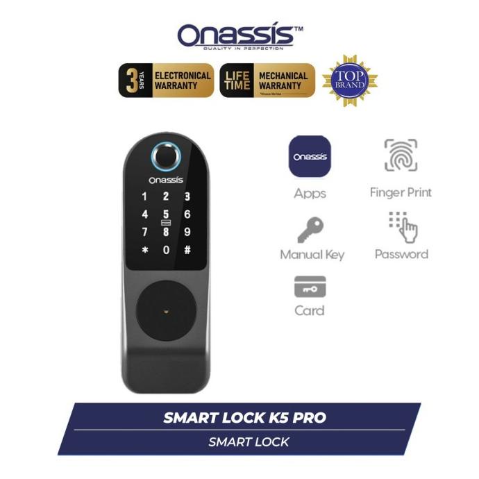 Jual ONASSIS SMART LOCK K5 PRO WIFI | Shopee Indonesia
