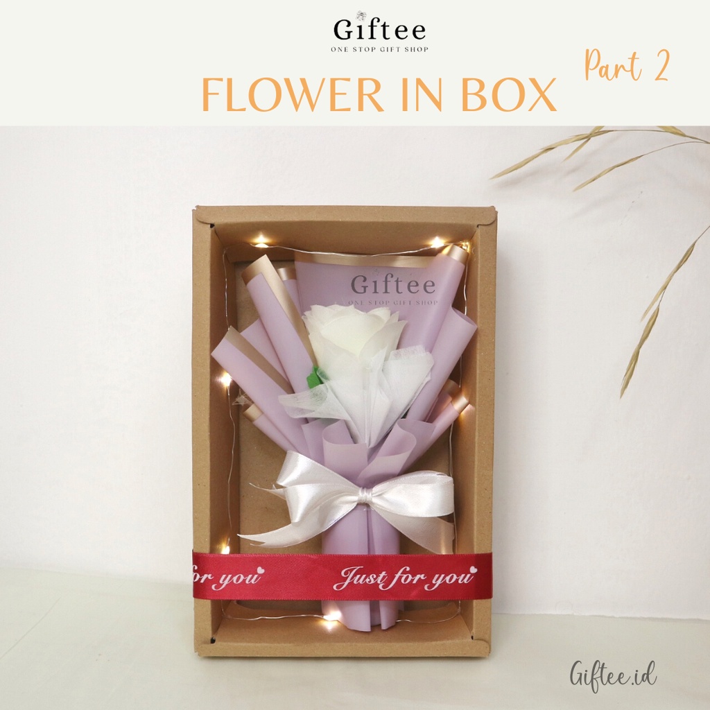 Jual FLOWER IN BOX WITH LAMP KAYRA BUKET BUNGA DALAM KOTAK DENGAN LAMPU ...