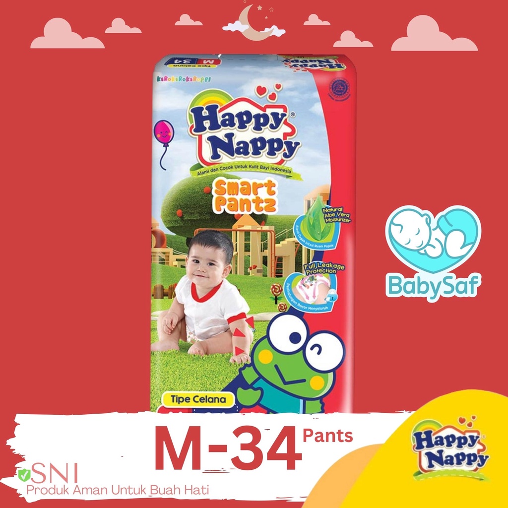 Jual Popok Happy Nappy Pants M34 | Shopee Indonesia