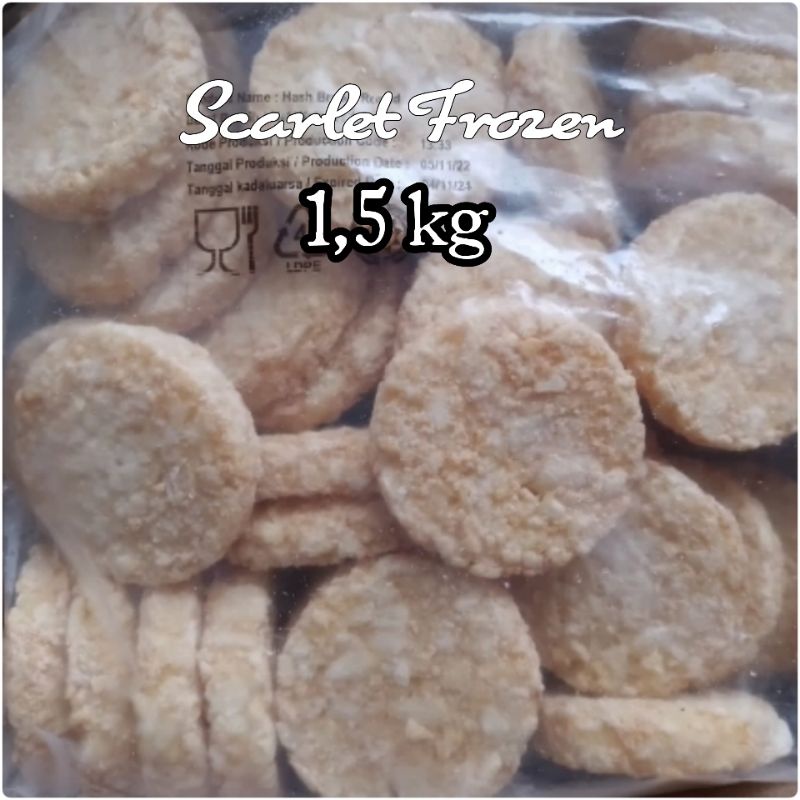 Jual Mini HashBrown Potato Kentang Hash Brown Bulat Batter Coated 1,5 ...