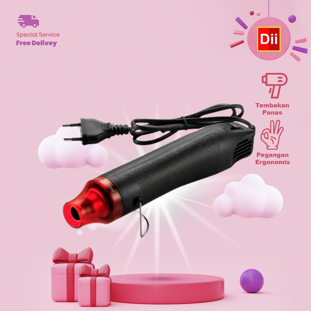 Jual (BISA COD) Express Heat Gun Hot Air Vinyl 220V 300W - QST-220 Taffware QST melepas dan ...
